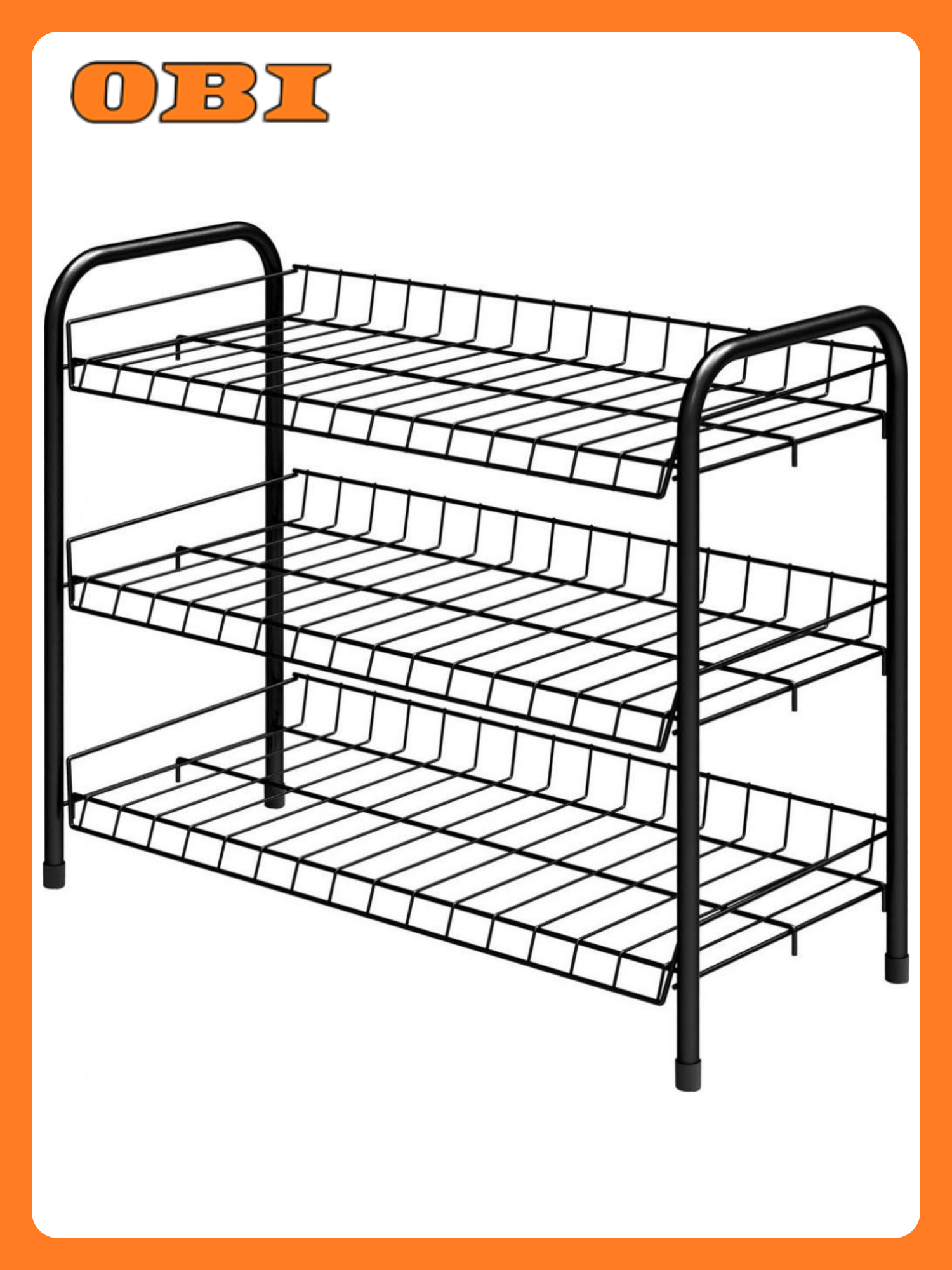 Этажерка Ника для обуви 66х28х5,2 см, черный