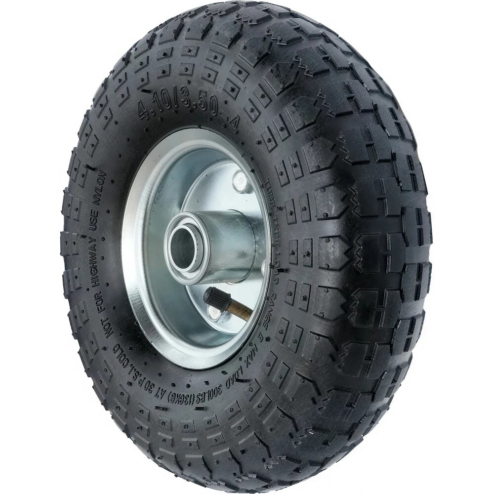 Пневматическое колесо для тачки / тележки (3.50-4, диаметр 260 мм, ось 20 мм, подшипник) А5 PR 1804-20 1000049