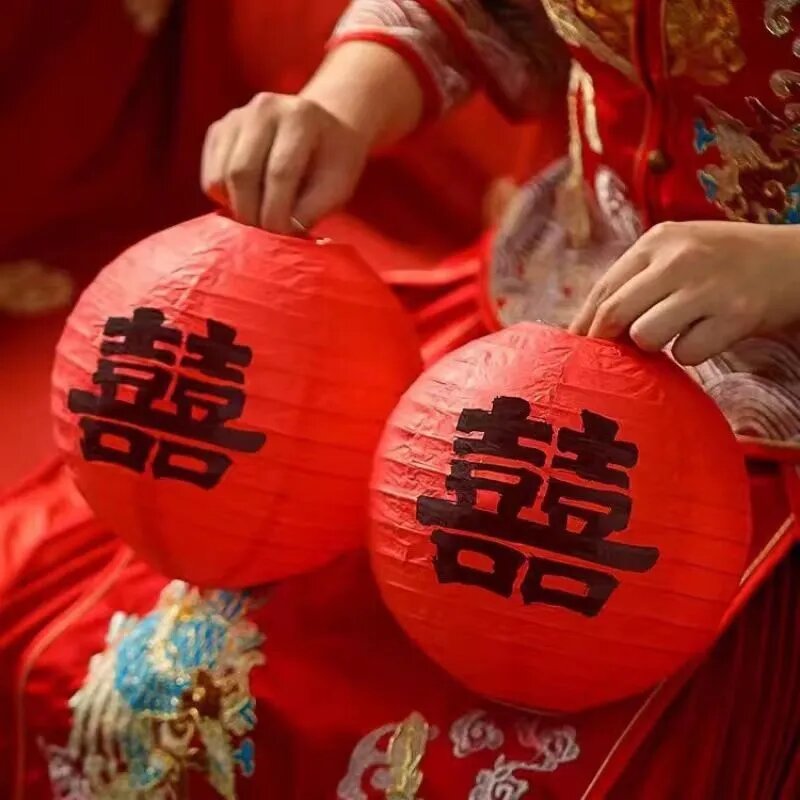 5 шт. 4-дюймовые круглые китайские бумажные фонарики, домашний декор, подвесные бумажные шары