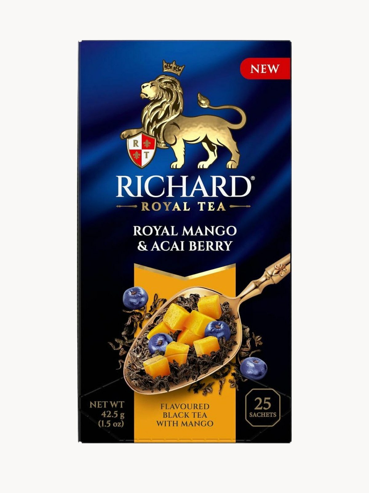 Чай черный Richard Royal Mango & Acai Berry в пакетиках, 25 пак.