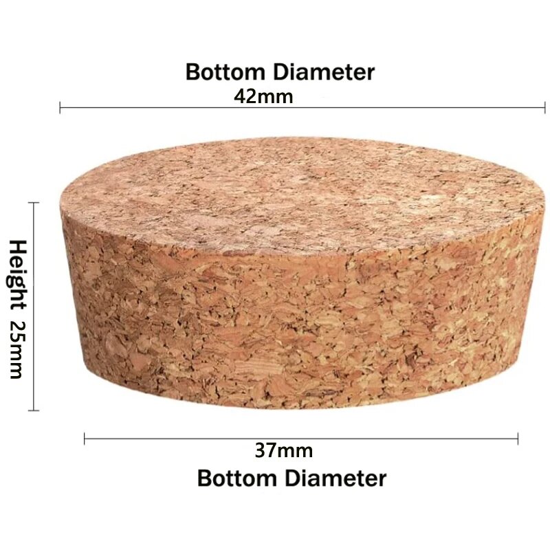 Деревянные многоразовые пробки для вина 5/10 шт 42x37x25mm 5pcs