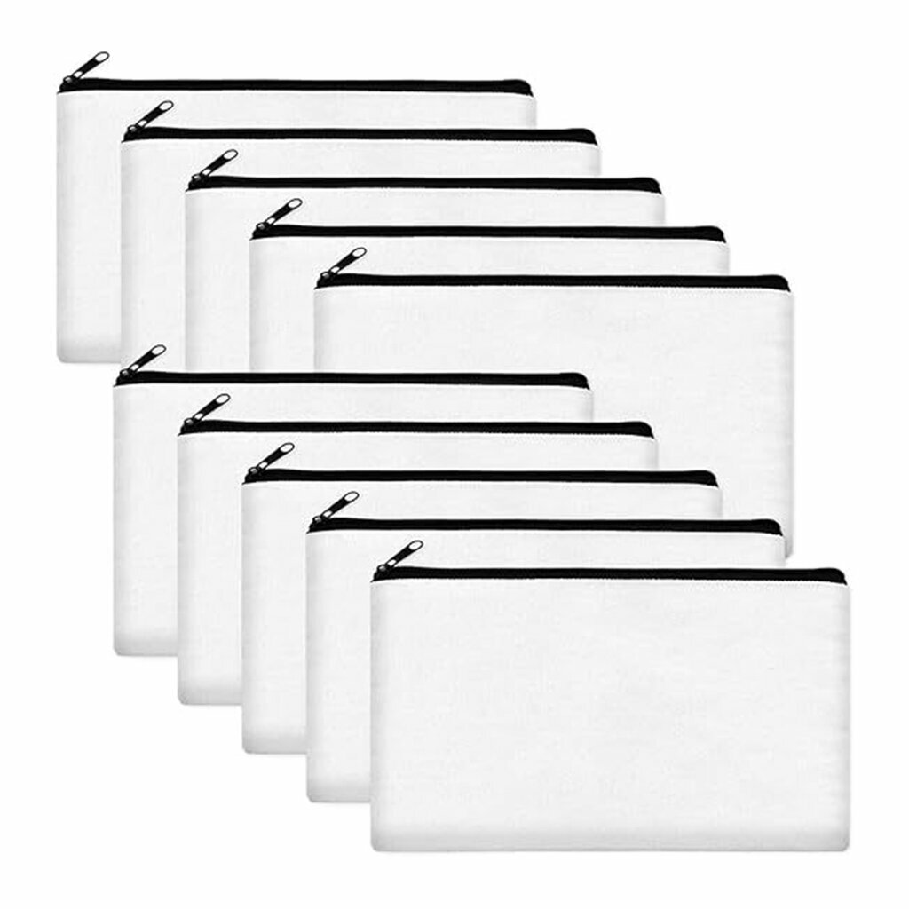 10 шт. холщовая сумка для карандашей, косметичка, пенал, многофункциональная сумка для ручек, школьные принадлежности для учащихся