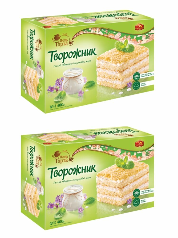 КБК Черёмушки Торт Творожник, 400 гр, 2 уп