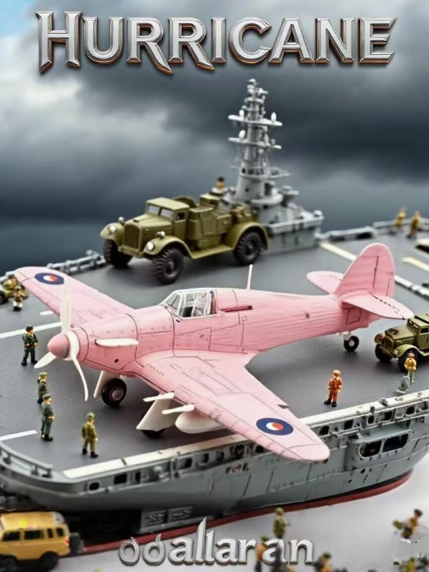 Сборная модель самолета Hurricane 1/48, без клея и краски, для любителей авиации - Dalaran