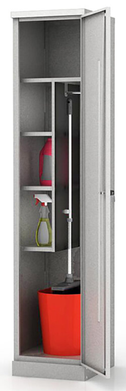 Шкаф металлический хозяйственный Надежда ШМС-6.18 (1850x450x400 мм)