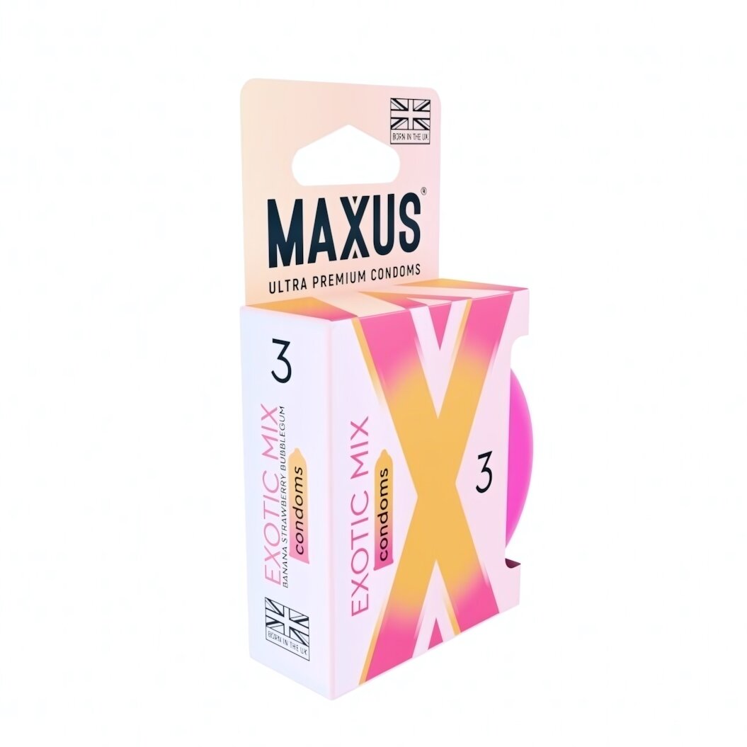 Презервативы MAXUS EXOTIC MIX №3 X-EDITION, цвет прозрачный, ароматизированы, кейс