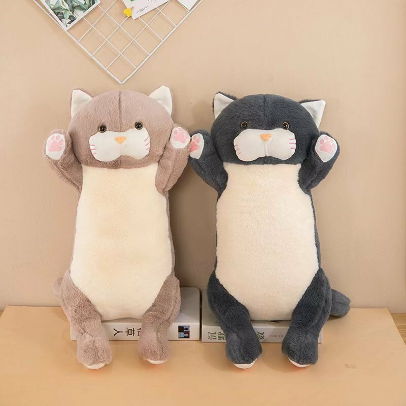 15-дюймовая плюшевая игрушка захватывает машину для выкупа кукол оптом Подушка кот (синий)_15inch готовых изделий