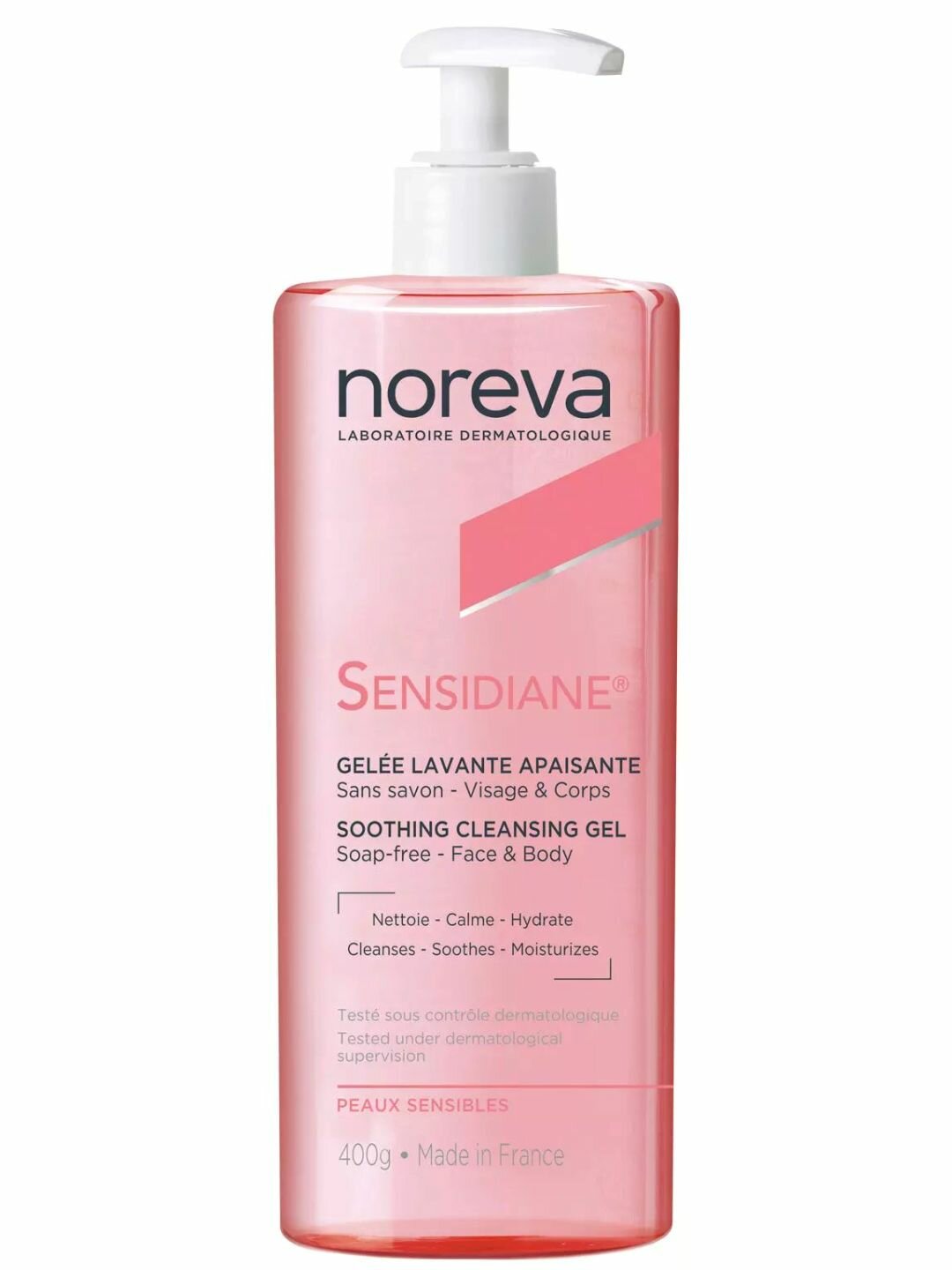 Норева сенсидиан Смягчающий очищающий гель для лица и тела, 400 мл | NOREVA Sensidiane Gel