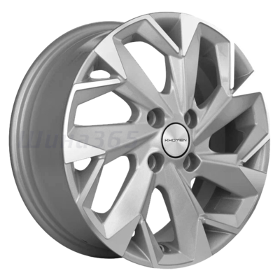 Литой колесный диск Khomen Wheels KHW1508 (XRay) 6x15/4x100 ET40 D60,1 F-Silver-FP