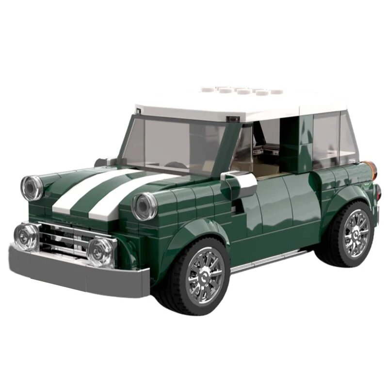 Конструктор Bricklink VW T1, зеленый, 255pcs, 7 studs