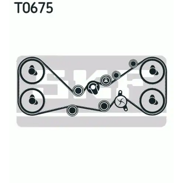 SKF VKMA98114 (13028AA072 / 13028AA200 / 13028AA240) комплект грм Subaru (Субару) Forester (Форестер) Impreza (Импреза)