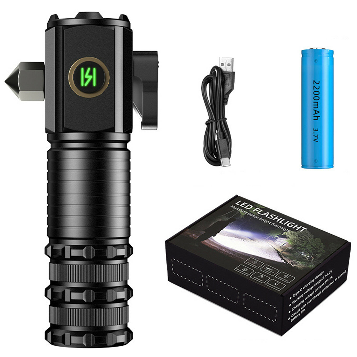 Мини фонарик LED, мини фонарик на кепку, мини ручной ручка-фонарик, мини заряжаемый фонарик, 3 лампы XHP35, размер 8*3см/11*3см, коробка 12*8*5см, материал алюминиевый сплав, батарейка 18350/18650 литиевая, зарядка Type-c быстрая, режимы