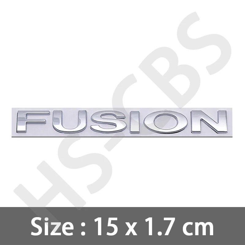 3D металлическая эмблема FUSION, автомобильная наклейка с буквенным логотипом, значок на задний бампер, наклейки на задний багажник, автомобильные наклейки, аксессуары для стайлинга