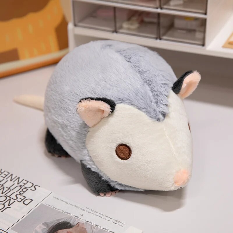 Плюшевая игрушка крыса GDzaccly 30 см grey mouse