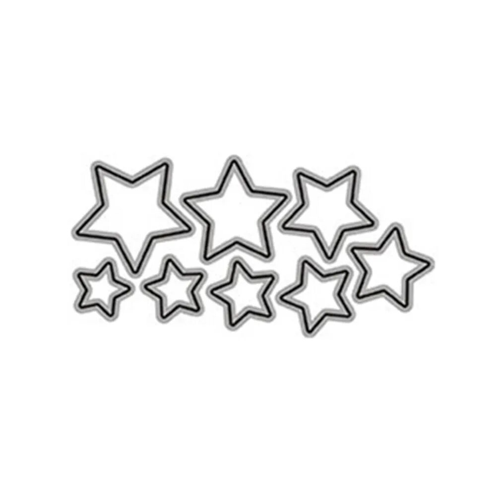 Штампы для вырезания пятиконечных звезд Twinkle Star-Металлический трафарет тиснения-для изготовления открыток скрапбукинга своими руками, фотодекорации
