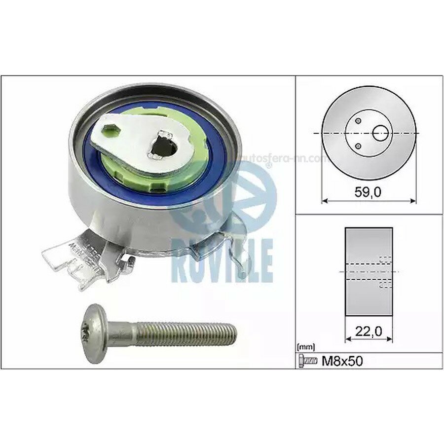 RUVILLE 55327 55327-RV_ 531 0518 30 VKM15216 5636733 ролик нат. ГРМ Opel Astra Vectra 1.4-1.8 16V 92