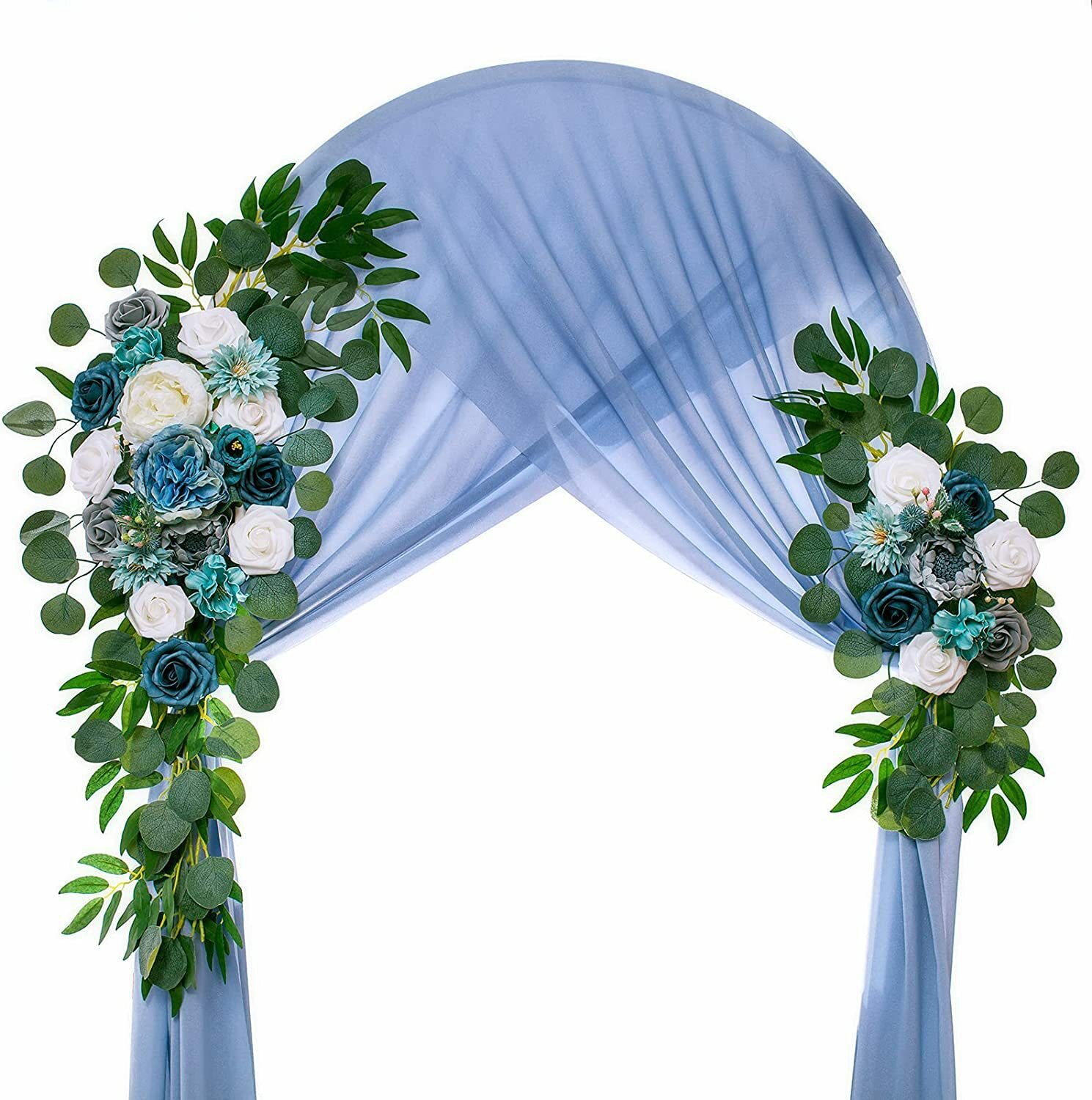 Свадебная арка Lingmei, цветочный комплект из трех частей, декор для свадебной вечеринки, реквизит для оформления дома, арка в форме цветка