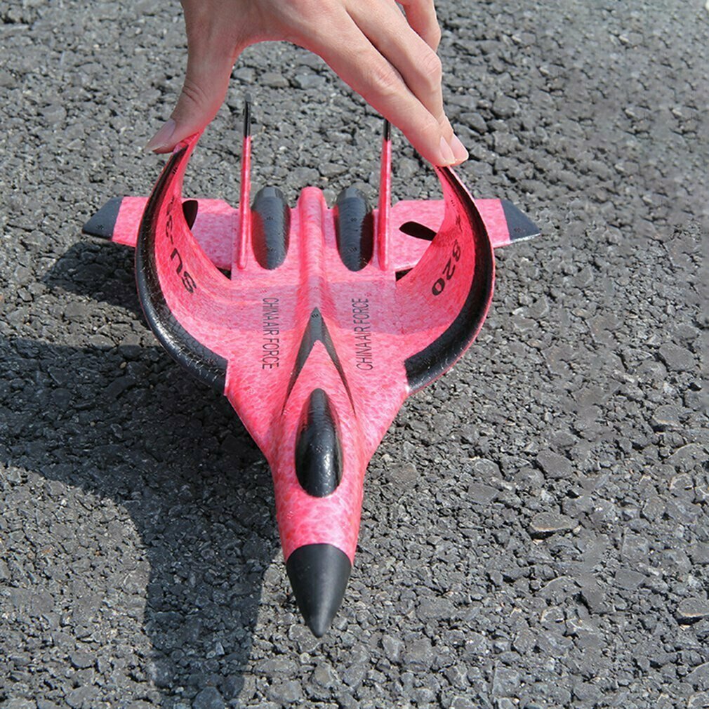 Дистанционное управление Glider EPP Игрушка Анти-пена Craft RC самолет самолет Модель полета пена на открытом воздухе RTF хвост толкающий флайер RC самолет (розовый)