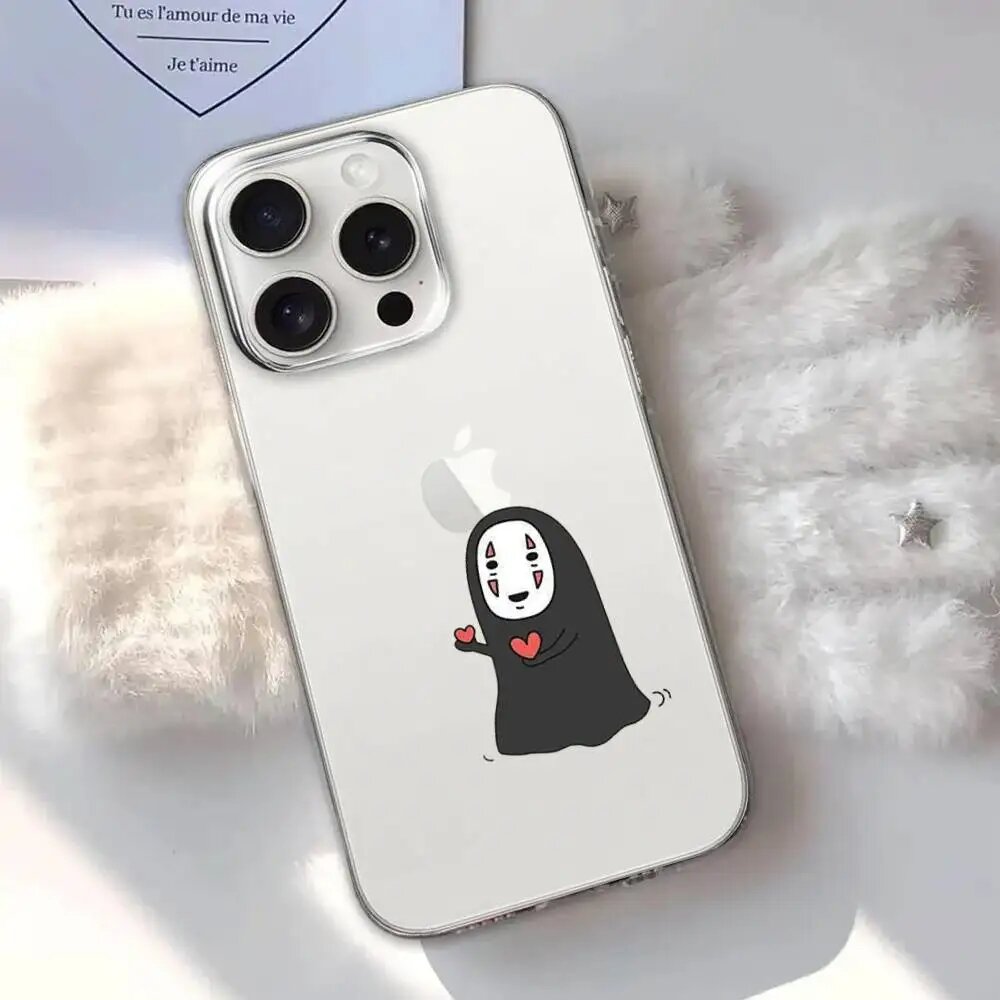 Прозрачный чехол для телефона Cartoon-Studio-Ghibli-Spiriteds-Aways для IPhone z10, iphone17ProMax