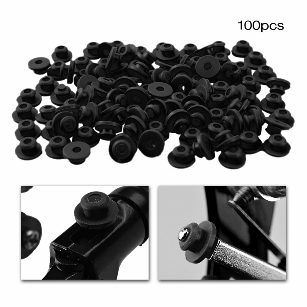 100Pcs Tattoo Needle Silicone Grommets Nipples T Type Pad Machine Accessories