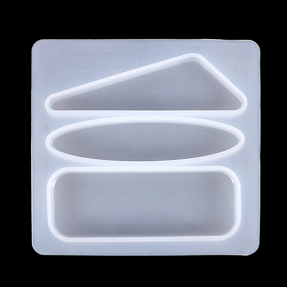 DIY шпилька Кристалл капельная форма разноцветная Геометрическая шпилька кулон из смолы силиконовая форма 60-384