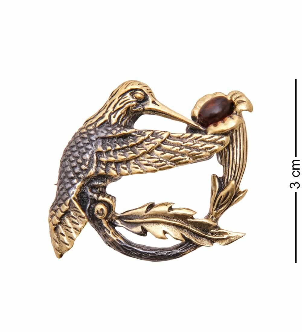 Брошь, янтарь