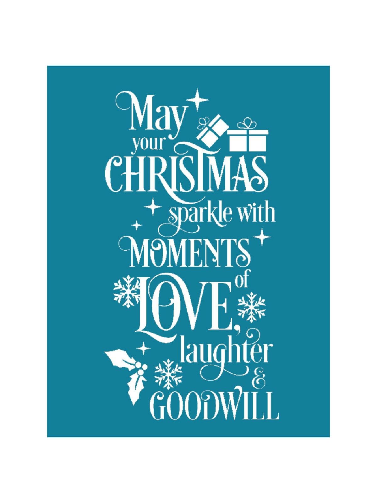 Рождественский Самоклеящийся Трафарет Для Шелкотрафаретной Печати с Сетчатыми Переносами для DIY Футболки Подушки Текстильной Живописи Украшения