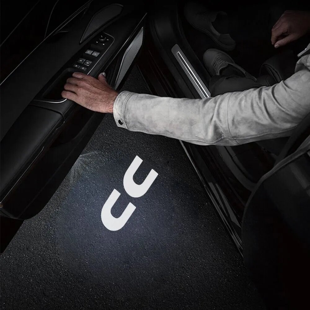 2 шт. для VW Passat CC 2008-2017 Rline R Line автомобильные дверные фонари с логотипом проектор, Лого Принадлежности, Фольксваген Пассат CC