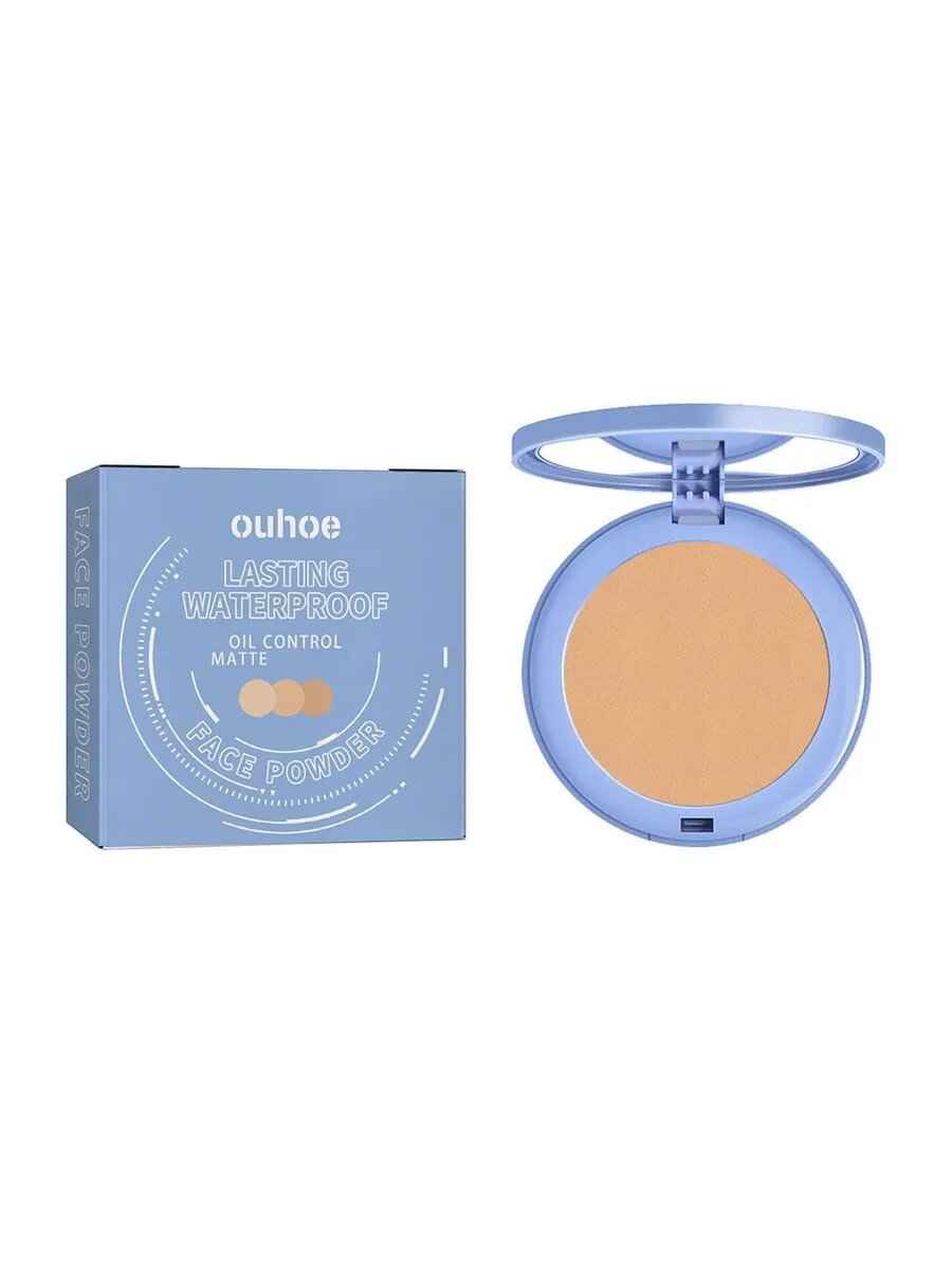 Пудра матовая, водостойкая, для естественного тона кожи