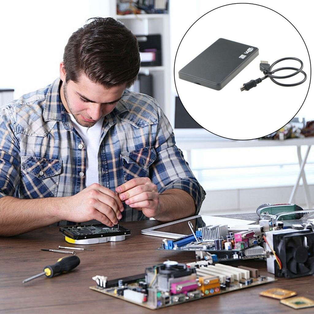 Корпус USB2.0 для HDD и SSD 2.5" — фото 1