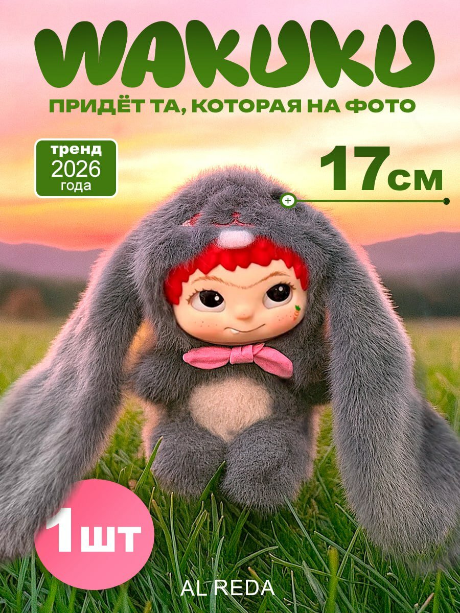 Вакуку коллекционный брелок, серия Wakuku кролик, Мягкая игрушка