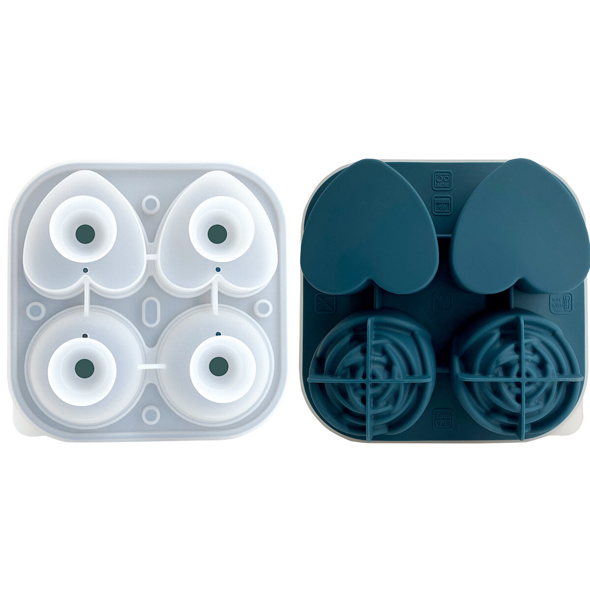 Силиконовая форма для льда, форма для кубиков льда, форма для ледяных шаров, ледяной контейнер, форма для мороженого в виде медведя, розы, цветка и маски для лица, кухонные принадлежности