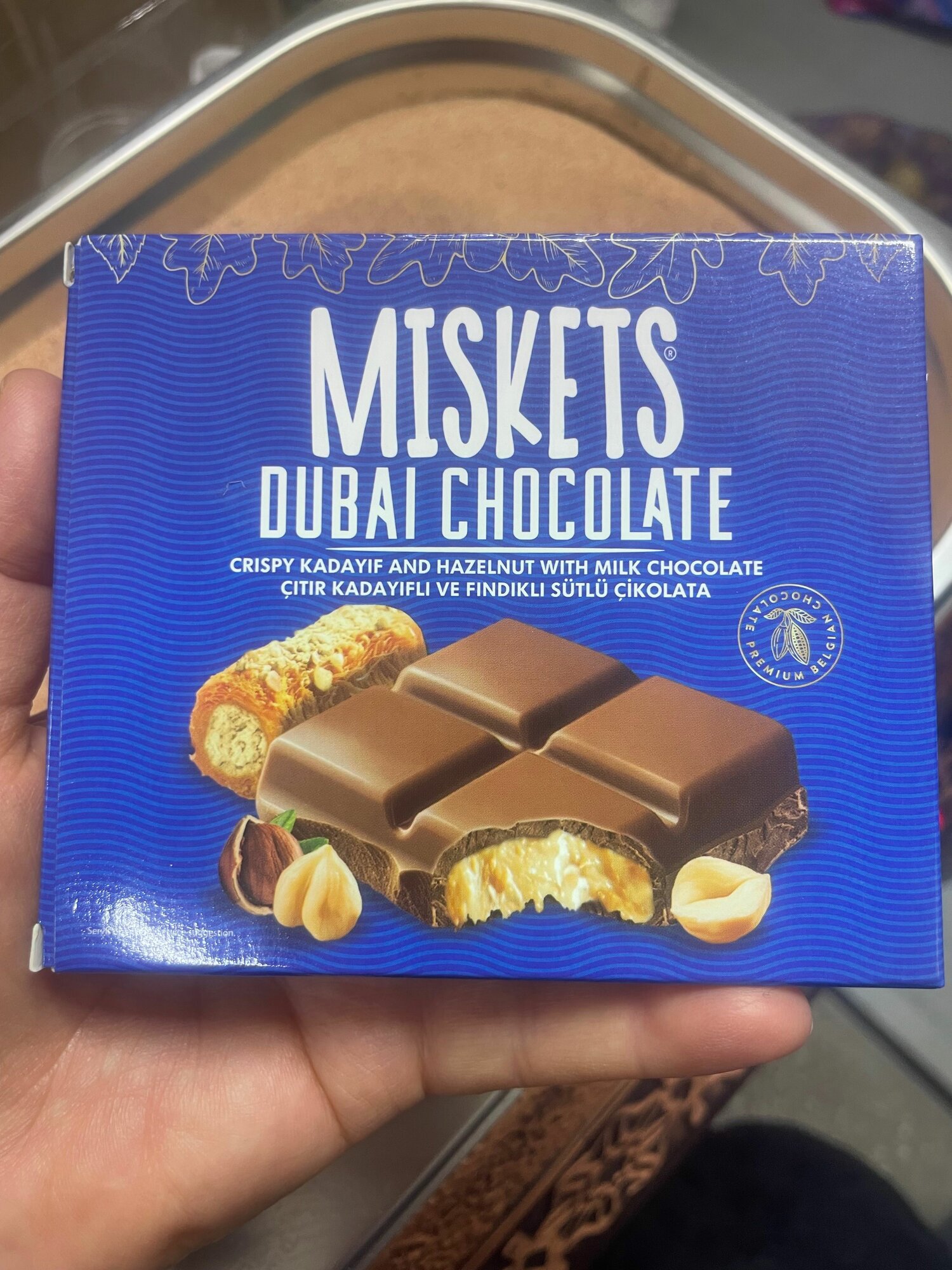 MSKETS Dubai chocolate дубайский шоколад с хрустящей кадаиф и фундуком 100гр