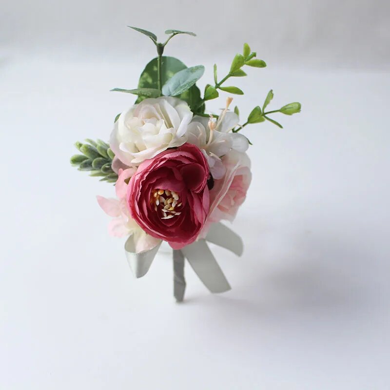 YO CHO Шёлковые бутоньерки Белый, 1