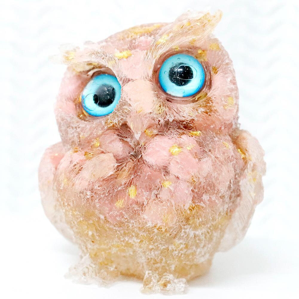 Кросс-бордерные популярные маленькие украшения в виде совы, кристаллический гравий, поделки для дома и автомобиля, креативные подарки и сувениры