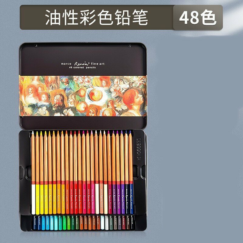Цветные карандаши серии Marco Master для художественного дизайна и рисования, масляные цветные карандаши для студентов, ручные цветные карандаши
