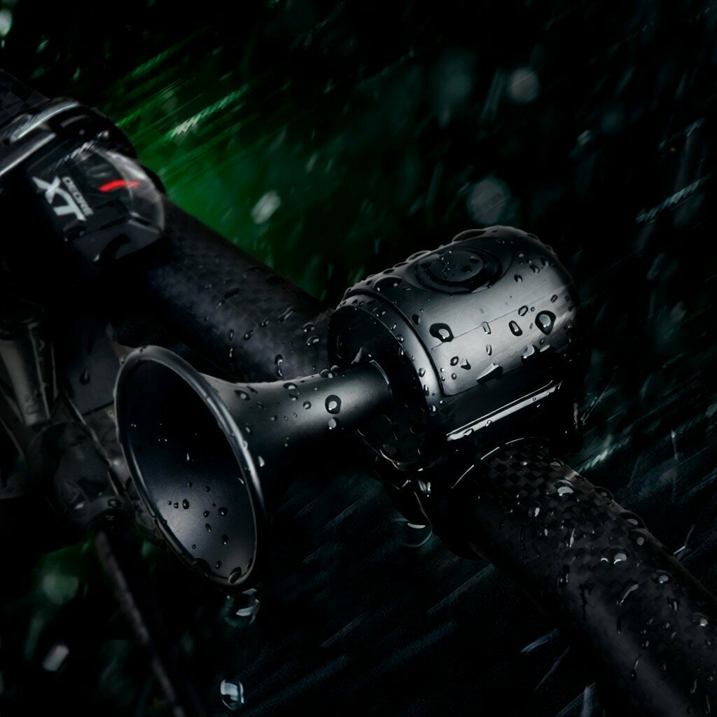 TWOOC Электрический звонок для велосипеда 120dB Мини рог для велосипеда Батарейный Водонепроницаемый для MTB Горный велосипед Дорожный велосипед Электрический самокат Черный ABS + PC 2 * Кнопочная батарейка CR2032 Размер 38*38*60мм Вес 34.5г