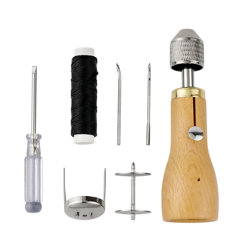 Набор инструментов для резьбы по коже с налогом, инструменты для ручного шитья, резьба по коровьей коже, шитье, шпатель, восковая нить, канвас, игла