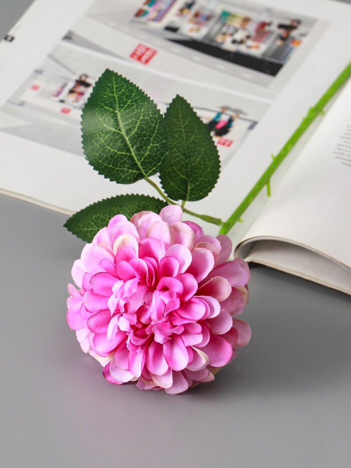 Цветы искусственные "Хризантема Амадея" d-9 см 46 см, сиреневый 10935358