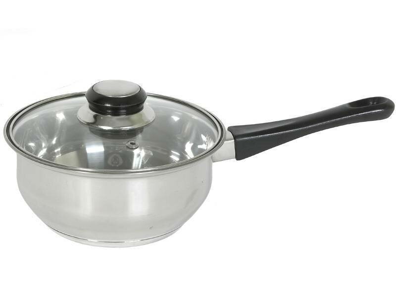 Ковш 1.4л нерж с крышкой ASTELL 16см