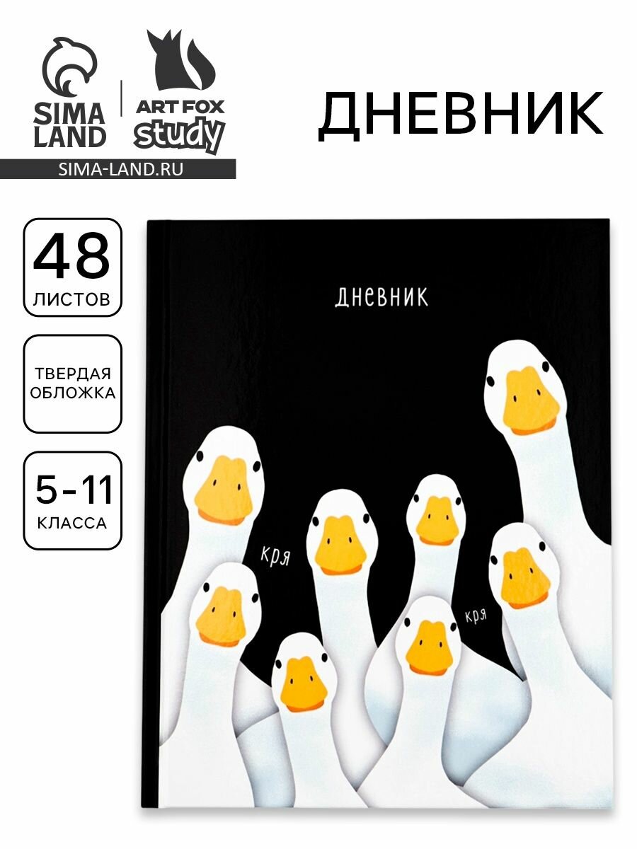 Дневник школьный для 5-11 класса, в твердой обложке, 48 л