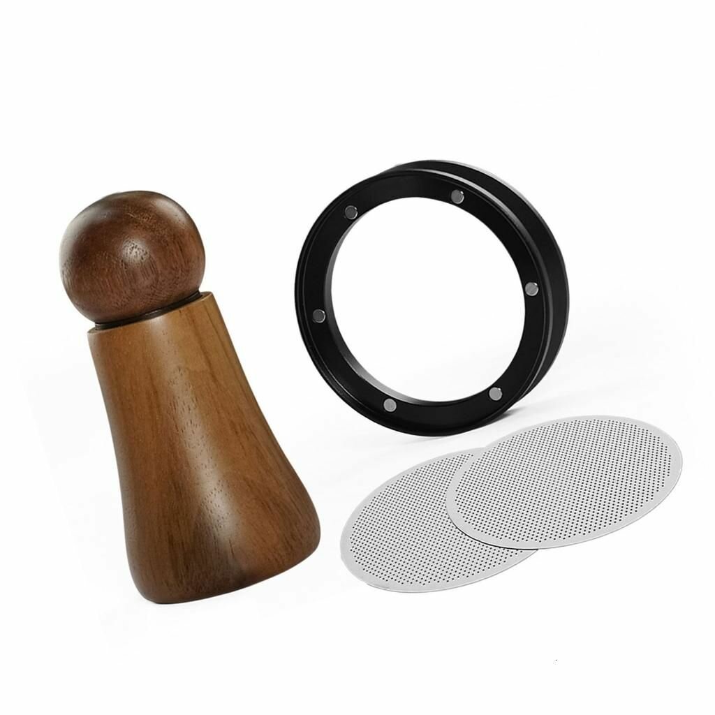 Игла для утрамбовки с кольцами и сеткой для распределения воды для кофемашины, - 51mm