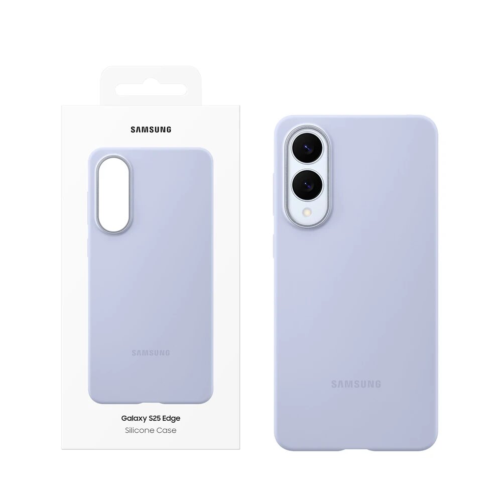 Силиконовый чехол Samsung Galaxy S25 Edge Light Blue