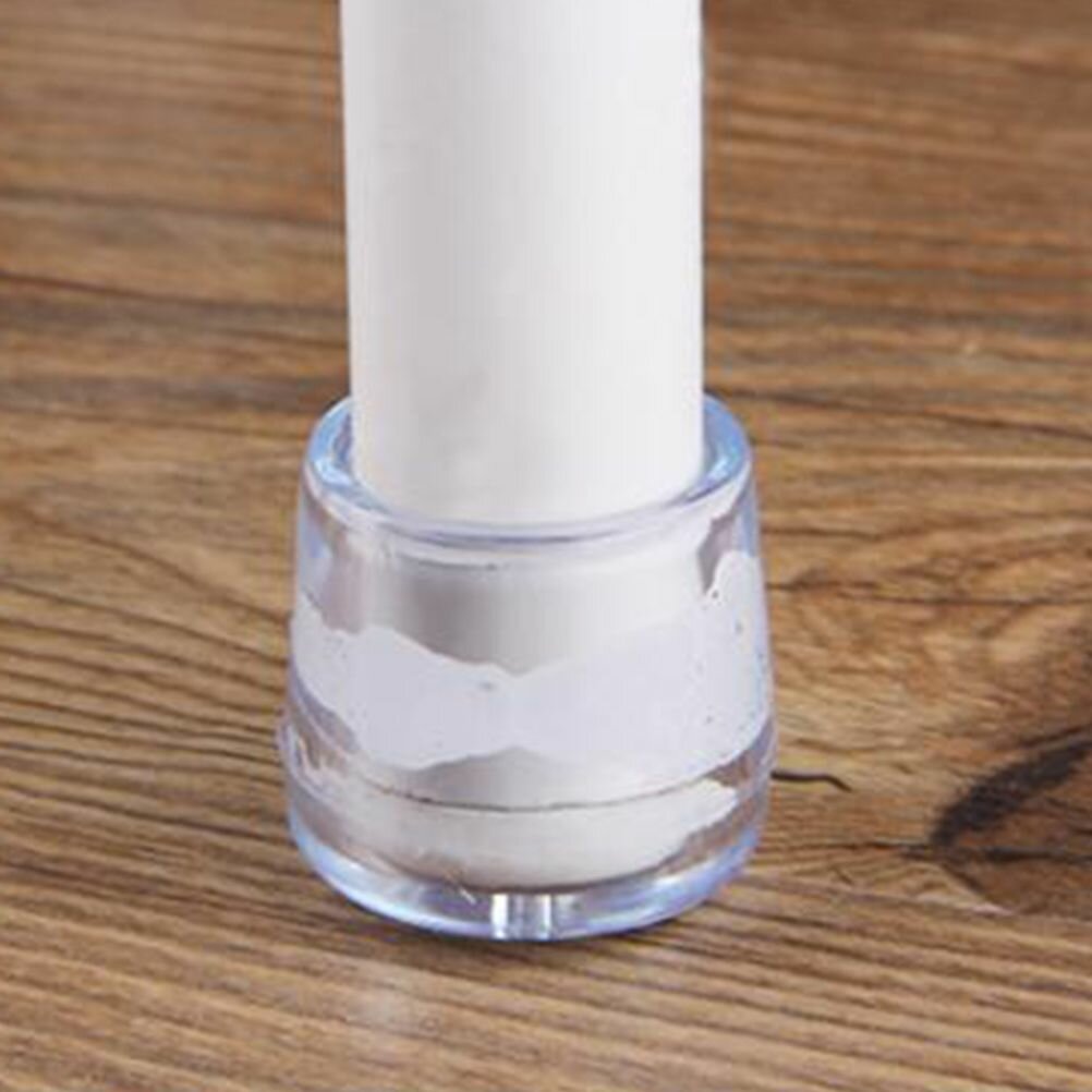 Комплект из 8 прозрачных насадок из пластика на ножки стульев для защиты пола и мебели