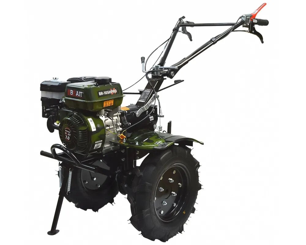 Мотоблок бензиновый Brait BR-105HPRO (7 л. с,5.2 кВт, колеса, ручной стартер, ширина обработки 100см, глубина 35см)