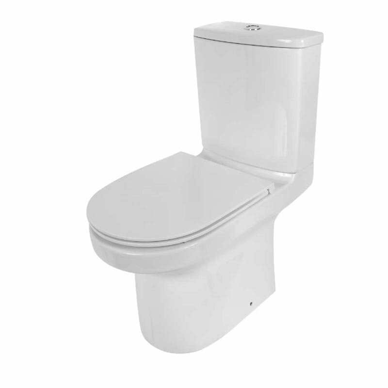 Унитаз напольный Jacob Delafon Elite E20997-00 безободковый, с бачком, с крышкой микролифт, белый
