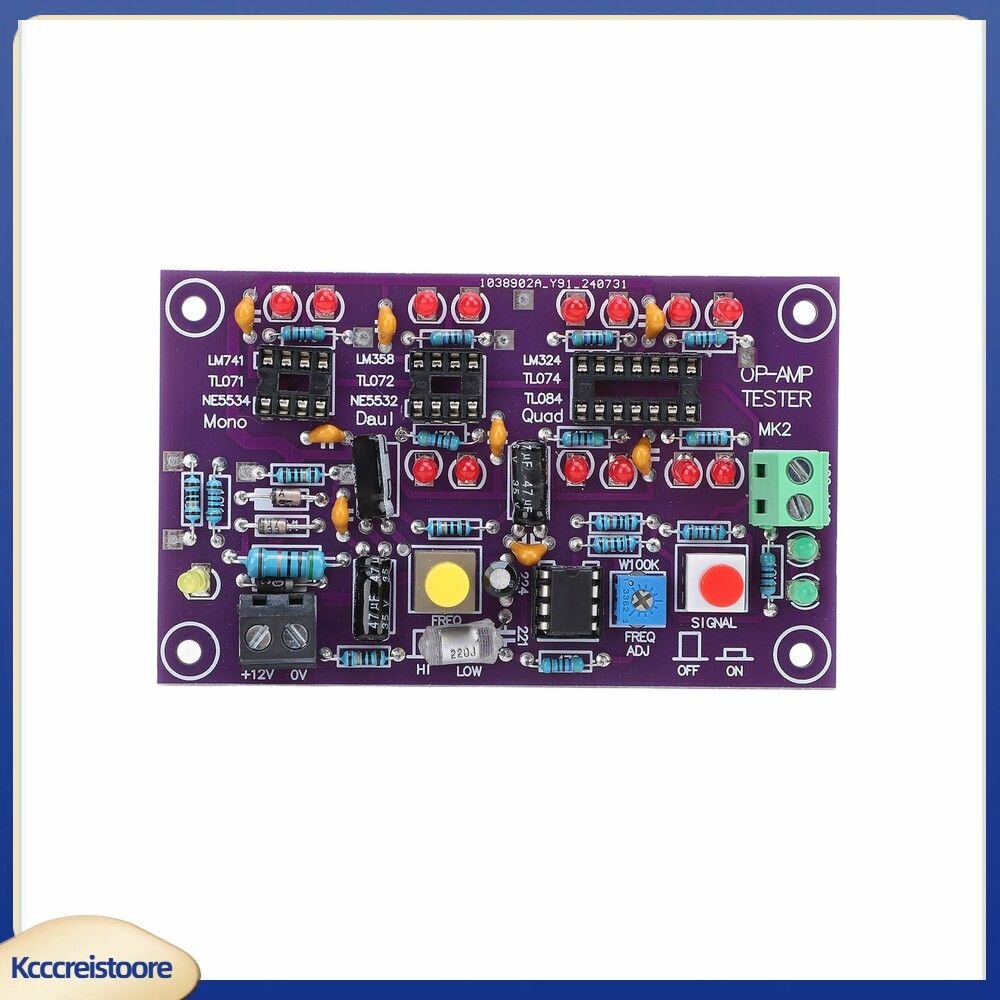 Тестовая плата операционного усилителя для одно/двух/четырехканальных ИС