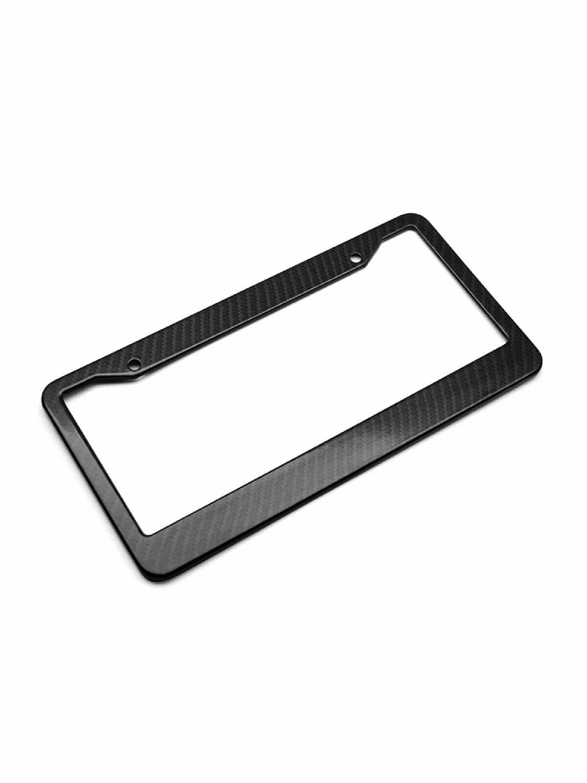 Прочная рамка номерного знака с рисунком из углеродного волокна Гладкий кронштейн номерного знака