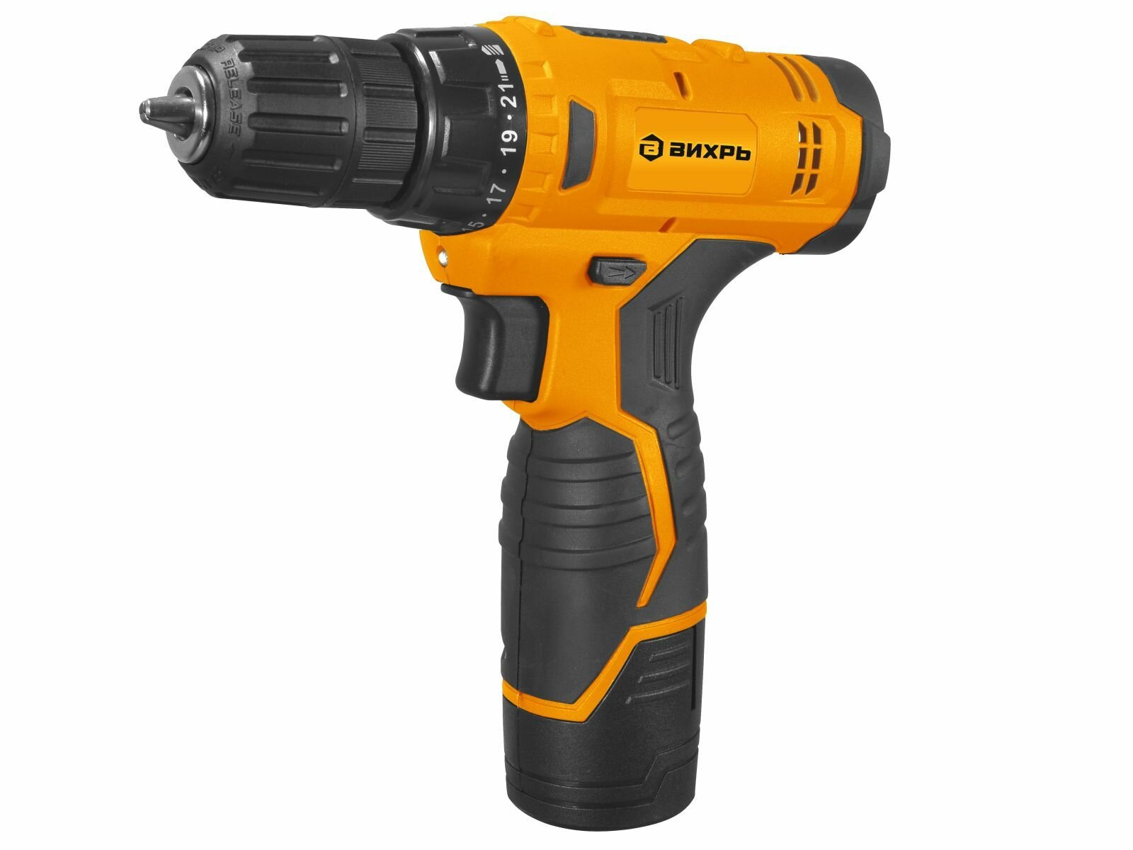 Дрель-шуруповерт Вихрь аккумуляторная, напряжение 12 В, емкость 1.5 Ач, с быстрозажимным патроном