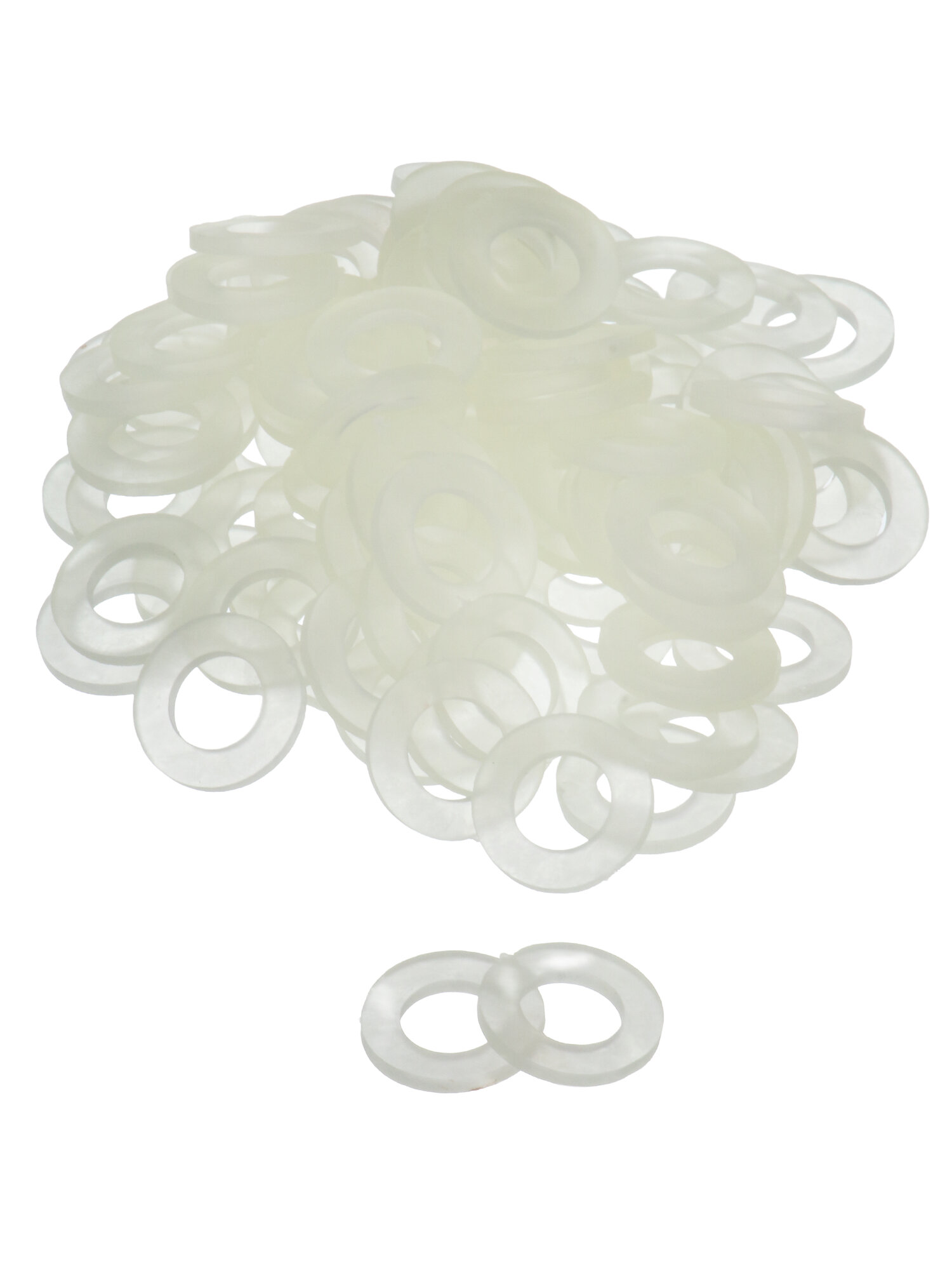 Прокладка сантехническая 3/4 дюйма ПВХ СантехКреп, набор 100 шт, прозрачные уплотнительные кольца 2.11.2. Ф